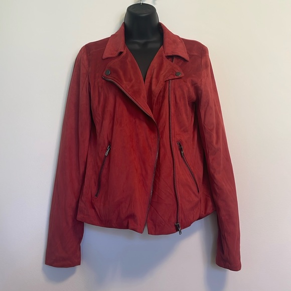 Jackets & Coats | Faux Suede Jacket Burnt Orange | Poshmark